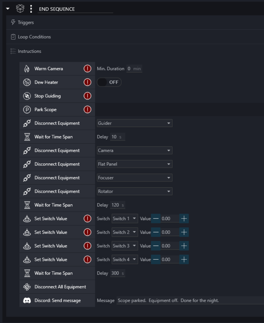 Remote Automation Sequencing in N.I.N.A – The Remote Astrophotography ...